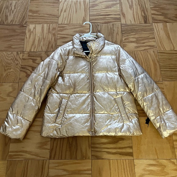 J. Crew | Jackets & Coats | Jcrew Rose Gold Short Puffer | Poshmark
